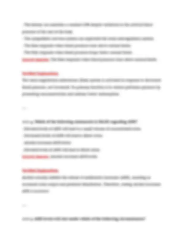 Portage Learning BIOD 331 Pathophysiology Module 8 Exam 2025 – Renal ...