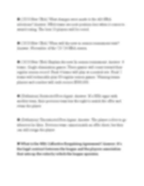 NBA AGENT CERTIFICATION TEST PAPER 2026 QUESTIONS WITH ANSWERS ...