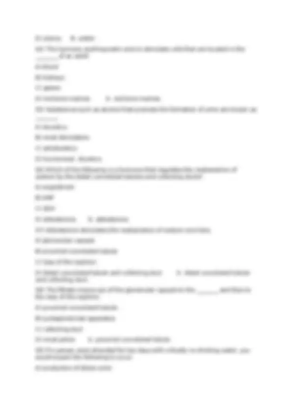 Human Biology Exam 3: Test Bank Questions and Solutions | Exams ...