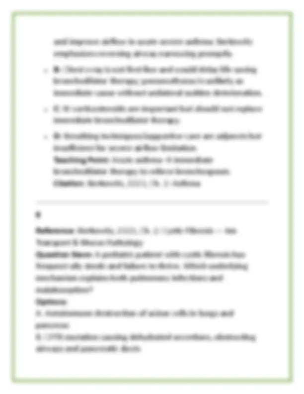 Clinical Pathophysiology Test Bank: Heart Failure Questions and Answers ...