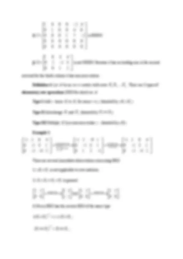 Linear algebra second week | Schemes and Mind Maps Linear Algebra | Docsity