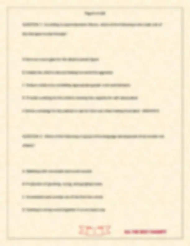 CHILD PRITE Exam – Psychiatry: Actual Exam with 200 Newest Questions ...