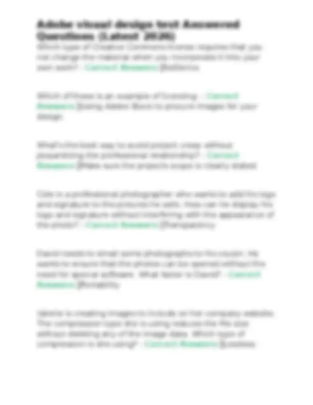 Adobe Visual Design Test Questions and Answers (2026) | Exams Adobe ...