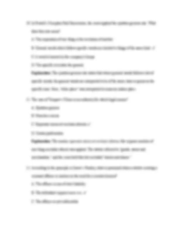 OCR A-Level Law Tort Law Revision - 100 Questions with Answers | Exams ...