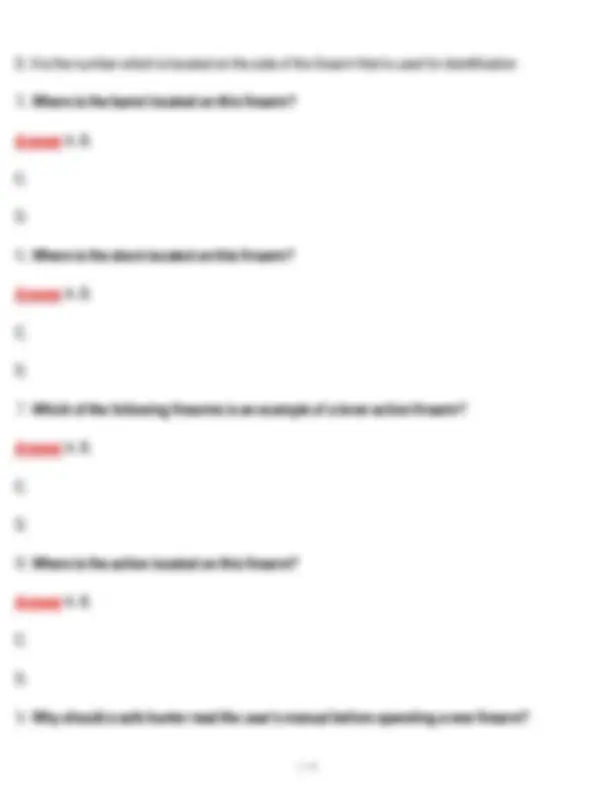 Hunter Safety Exam (Manitoba) 2025/2026 – Verified Questions and ...