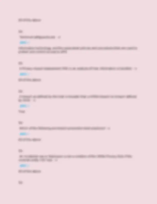 HIPAA and Privacy Act Training (1.5 hrs) (DHA-US001) test questions and ...