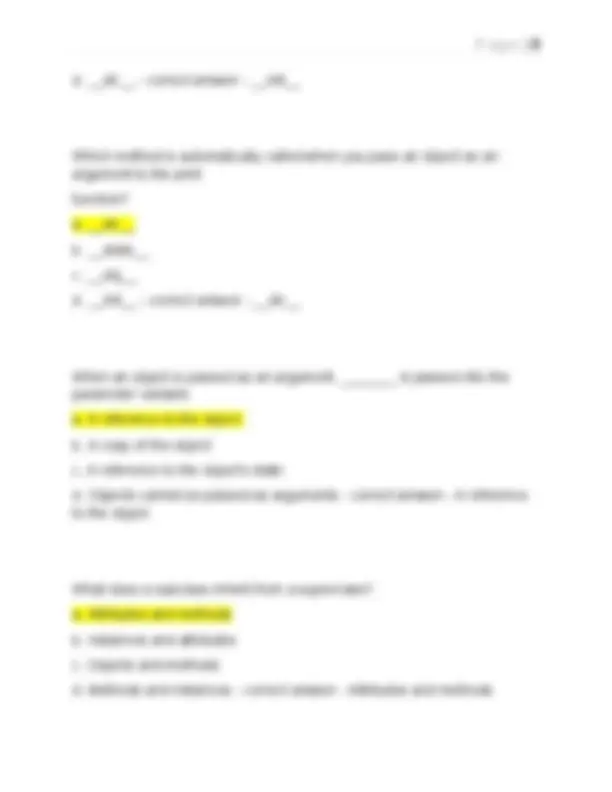 WGU D335 INTRODUCTION TO PROGRAMMING IN PYTHON FINAL EXAM REVIEW WITH CORRECT SOLUTIONS | Exams ...