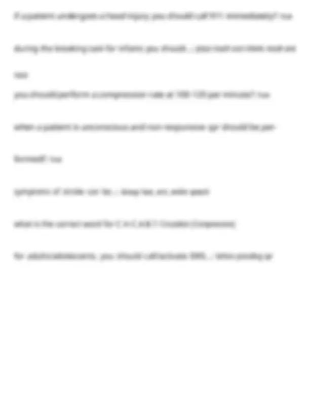 CPR, AED, and First Aid Exam Q&A: Comprehensive Study Guide | Exams ...
