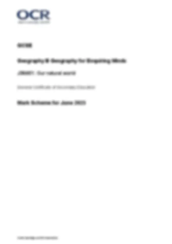 Actual 2025 OCR GCSE Geography B (Geography for Enquiring Minds) J384 ...