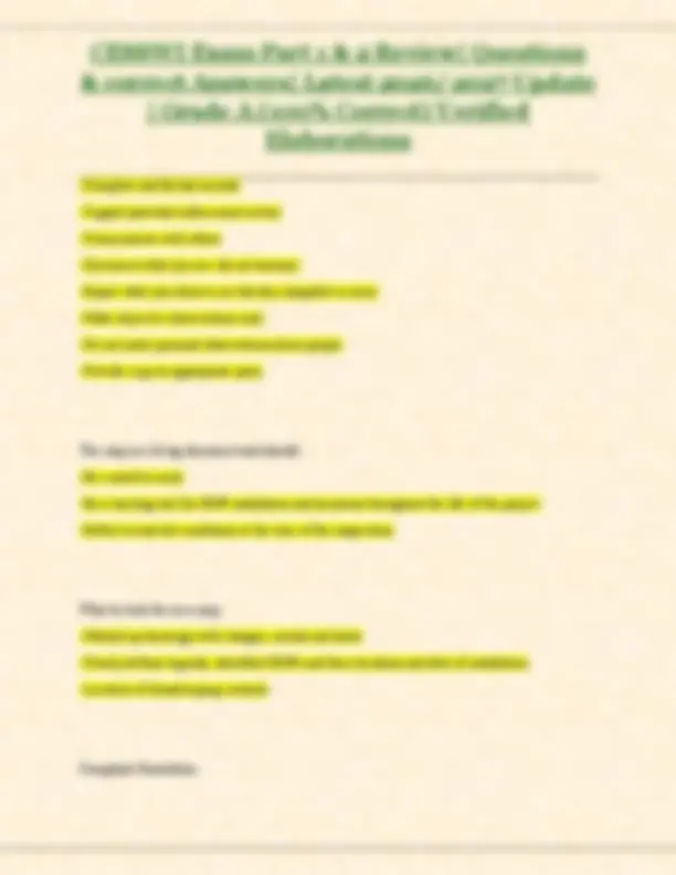 CESSWI Exam Part 1 & 2 Review| Questions & correct Answers| Latest 2026 ...