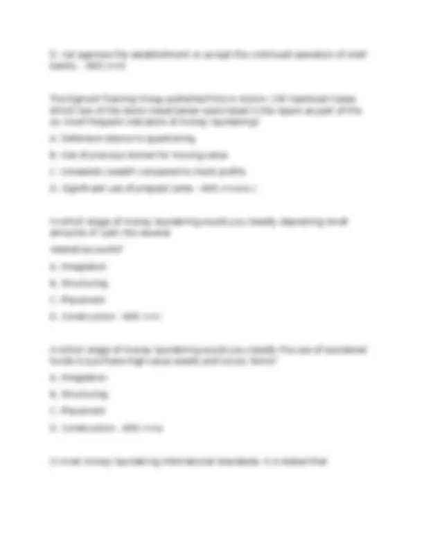 ACAMS Study Guide: Practice Questions and Answers | Exams Advanced ...