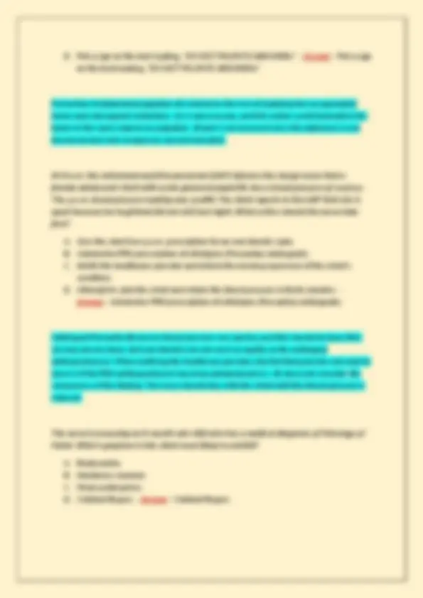 HESI PEDS PRACTICE QUESTIONS WITH A+ GRADED ANSWERS AND RATIONALES ...
