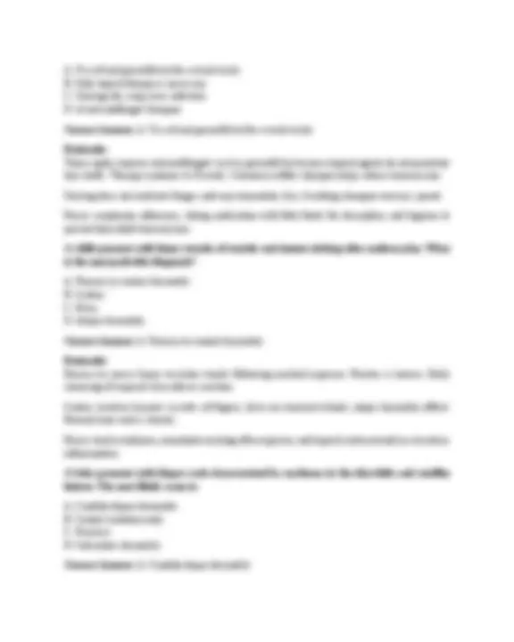 INTEGUMENTARY CONDITIONS IN CHILDREN | Exams Pediatrics | Docsity