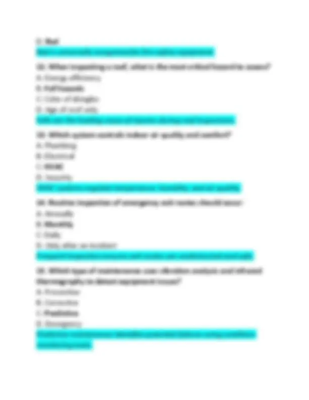 FACILITIES MAINTENANCE CERTIFICATION EXAM PRACTICE QUESTIONS AND ...