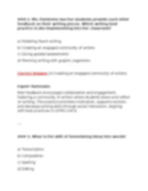 2025/2026 LETRS Unit 8 Sessions 1–6 & Final Assessment Q&A Guide ...