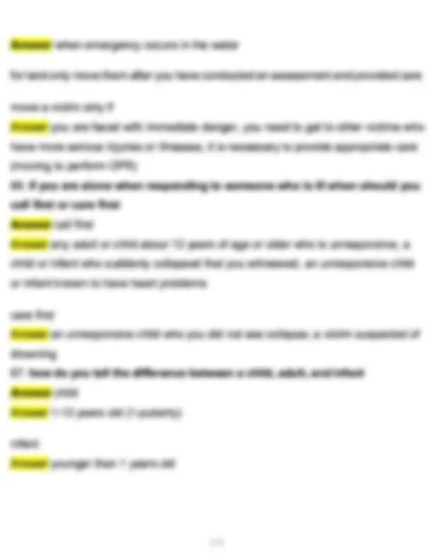 American Red Cross Lifeguarding Written Exam (Latest 2025 / 2026 Update ...