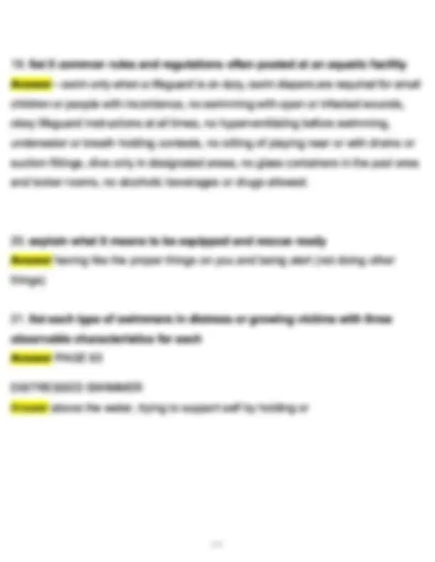 American Red Cross Lifeguarding Written Exam (Latest 2025 / 2026 Update ...