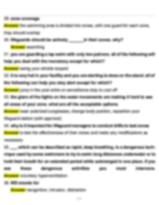 American Red Cross Lifeguarding Written Exam (Latest 2025 / 2026 Update ...