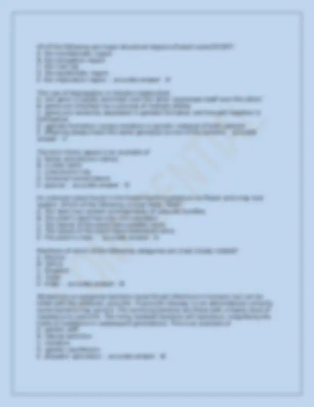 CLEP BIOLOGY PRACTICE TEST REVIEW QUESTIONS WITH 100% ACCURATE ANSWERS ...