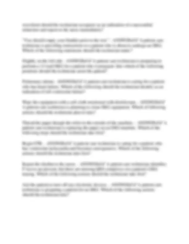 NHA: PATIENT CARE TECH EXAM REVIEW QUESTIONS AND ANSWERS WITH VERIFIED ...