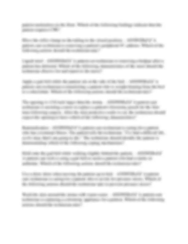 NHA: PATIENT CARE TECH EXAM REVIEW QUESTIONS AND ANSWERS WITH VERIFIED ...
