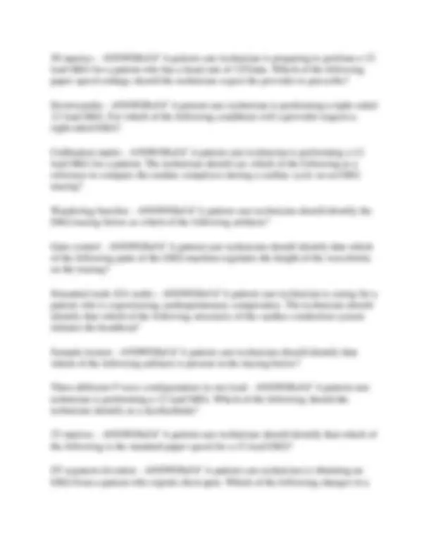NHA: PATIENT CARE TECH EXAM REVIEW QUESTIONS AND ANSWERS WITH VERIFIED ...