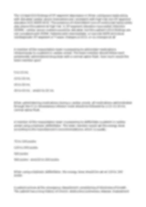 Advanced Cardiac Life Support (ACLS) Final Exam Questions and Answers ...
