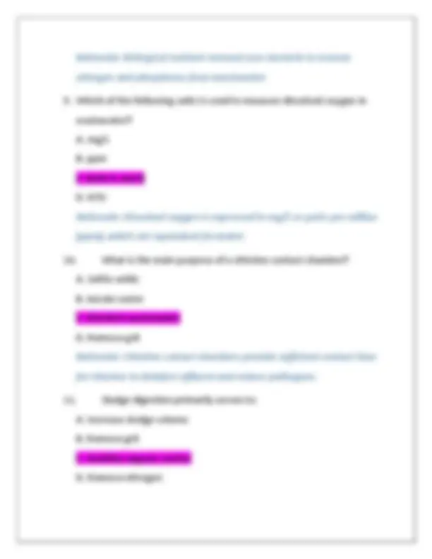 Wastewater Treatment Plant Operator Class B Exam Practice Questions ...