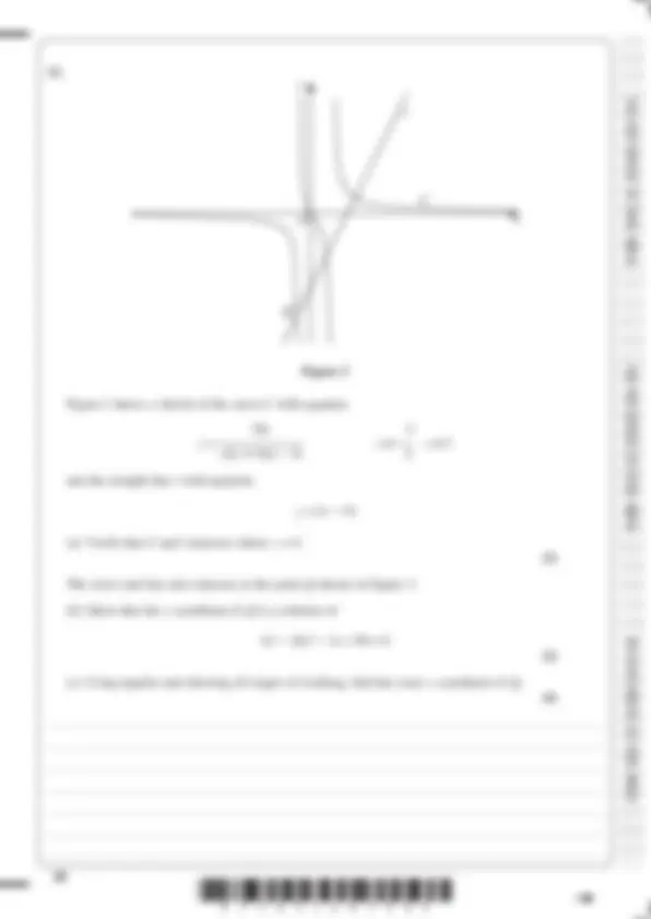 EDEXCEL A LEVEL PURE MATHEMATICS (9MA0/01) QUESTION PAPER 1 AND MARK ...