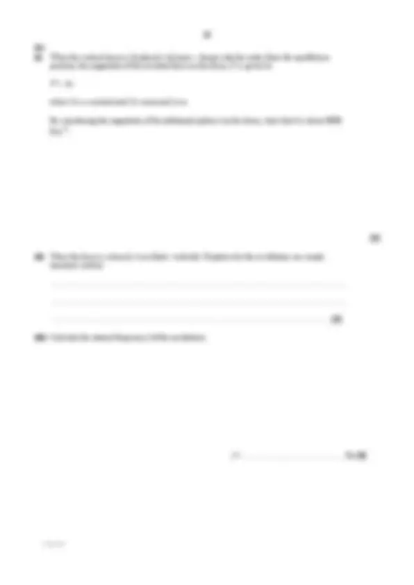 2025 OCR A Level Physics A H556/01 Modelling physics Includes Verified ...