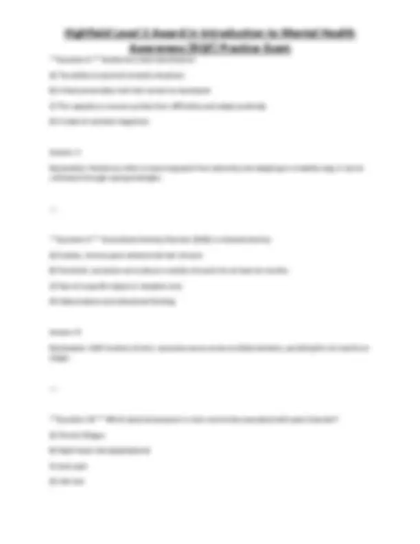 Highfield Level 2 Award in Introduction to Mental Health Awareness (RQF ...