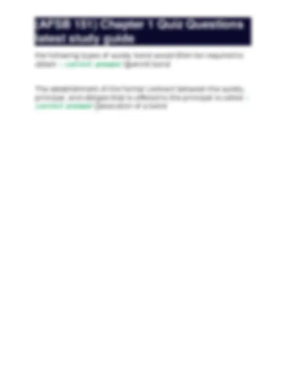 Surety Bonds: Chapter 1 Quiz Questions and Answers | Exams Insurance ...