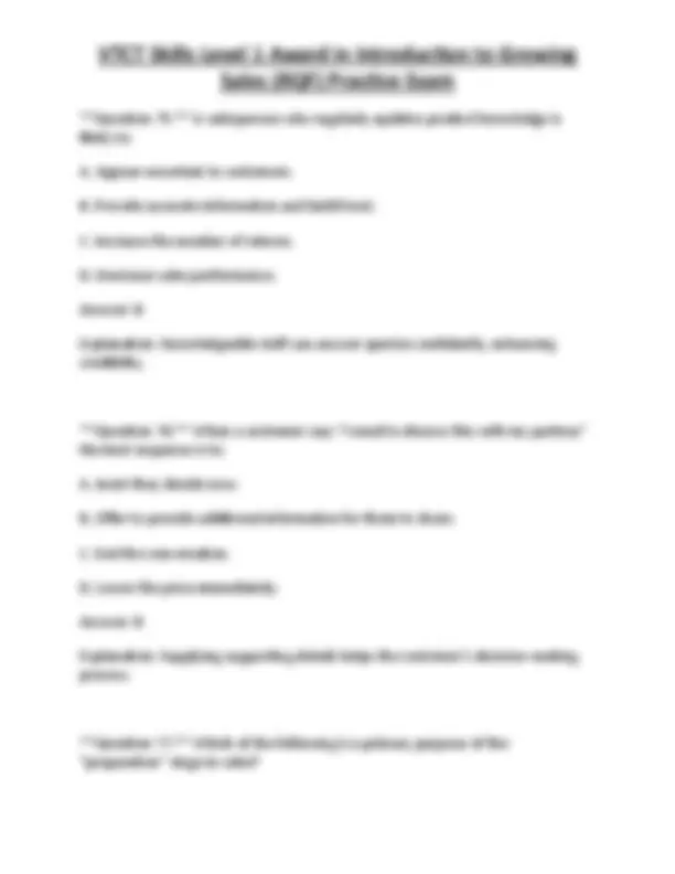 VTCT Skills Level 1 Award in Introduction to Growing Sales (RQF ...