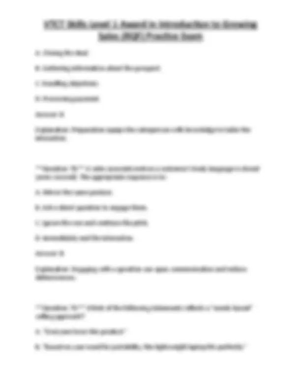 VTCT Skills Level 1 Award in Introduction to Growing Sales (RQF ...