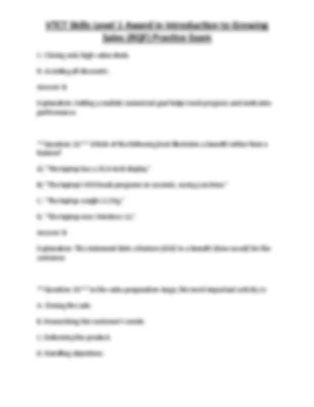 VTCT Skills Level 1 Award in Introduction to Growing Sales (RQF ...