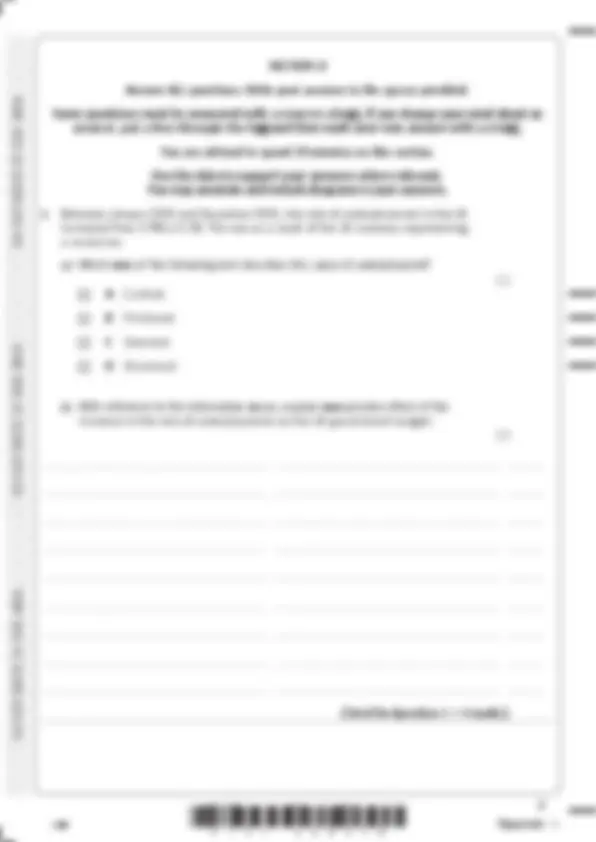 EDEXCEL AS LEVEL ECONOMICS A (8EC0/02) QUESTION PAPER 2 AND MARK SCHEME ...