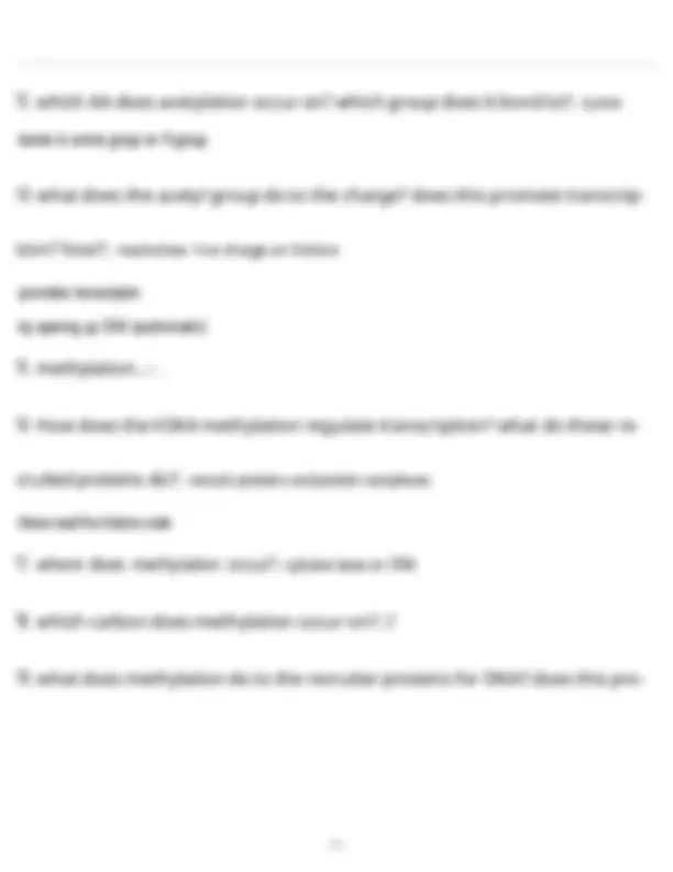 Biol 1027 Epigenetics Questions and Answers (100 %Score) Latest Updated ...