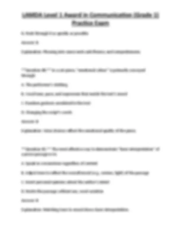 LAMDA Level 1 Communication Exam Practice Questions | Exams Technology ...