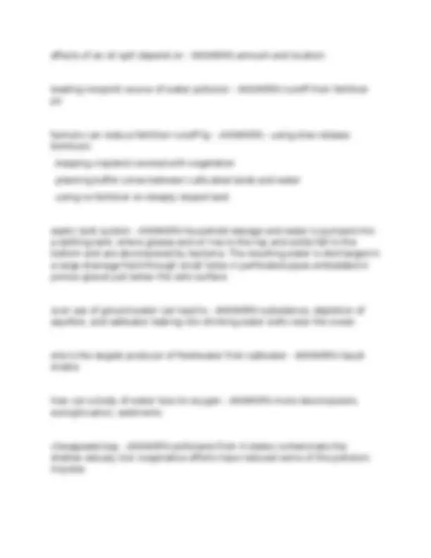 AP Environmental Science Unit 8 Review: Water Resources and Pollution ...