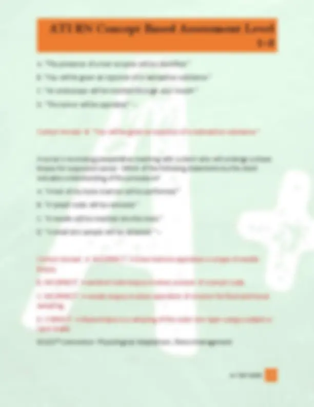 ATI RN Concept Based Assessment Level 1 3 TEST BANK 1 /ATI RN Concept ...