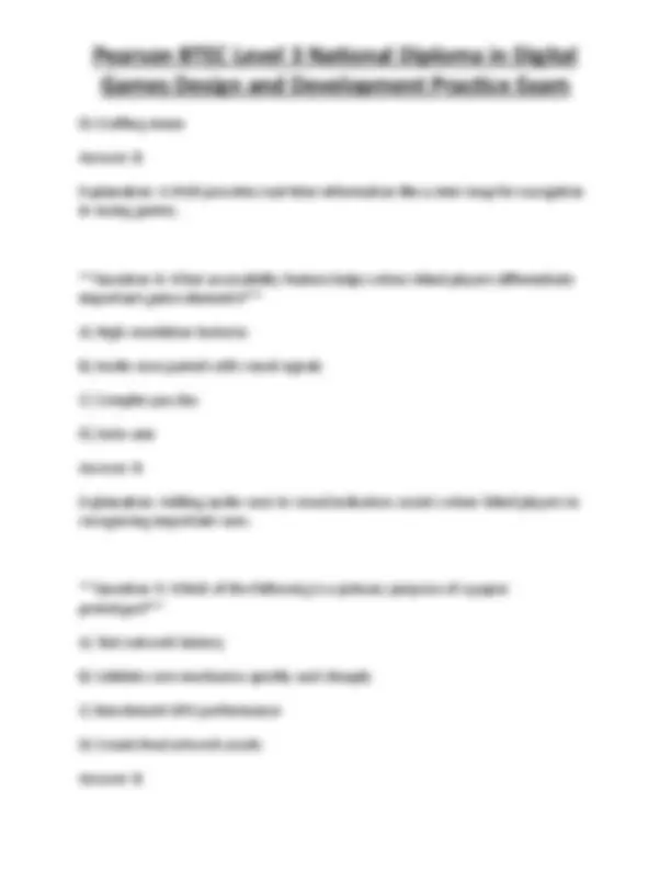 Pearson BTEC Level 3 National Diploma in Digital Games Design and ...