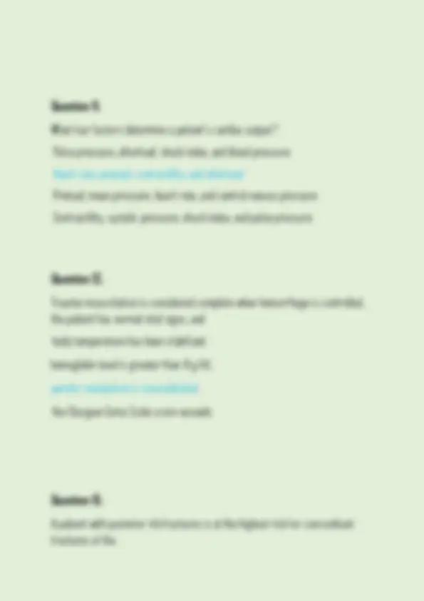 TCAR Post-Test Study Guide 2026| Trauma Care After Resuscitation (TCAR ...