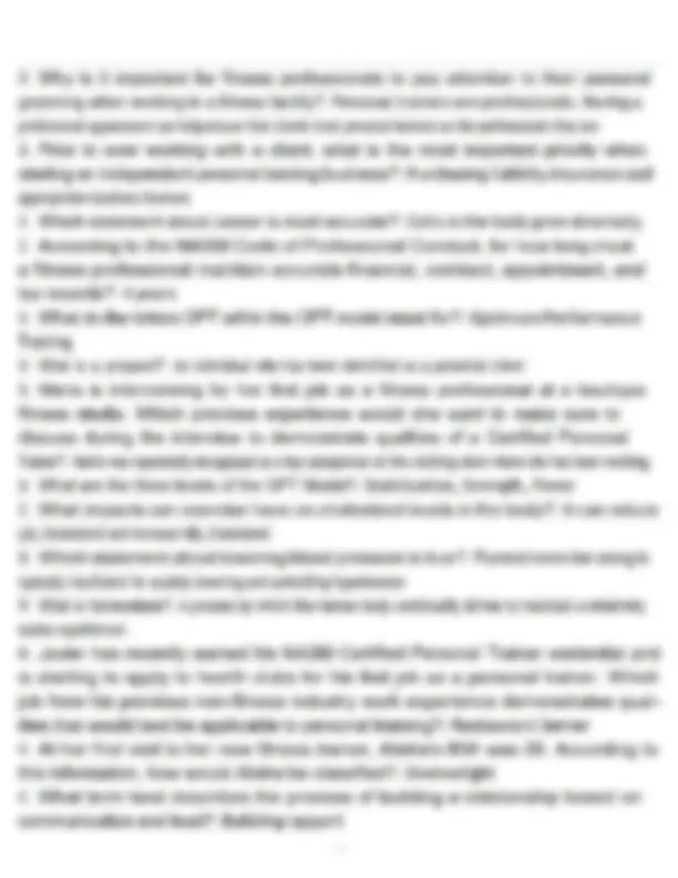 NASM Personal Training Study Guide (Chapters 1–4) – Evidence-Based ...