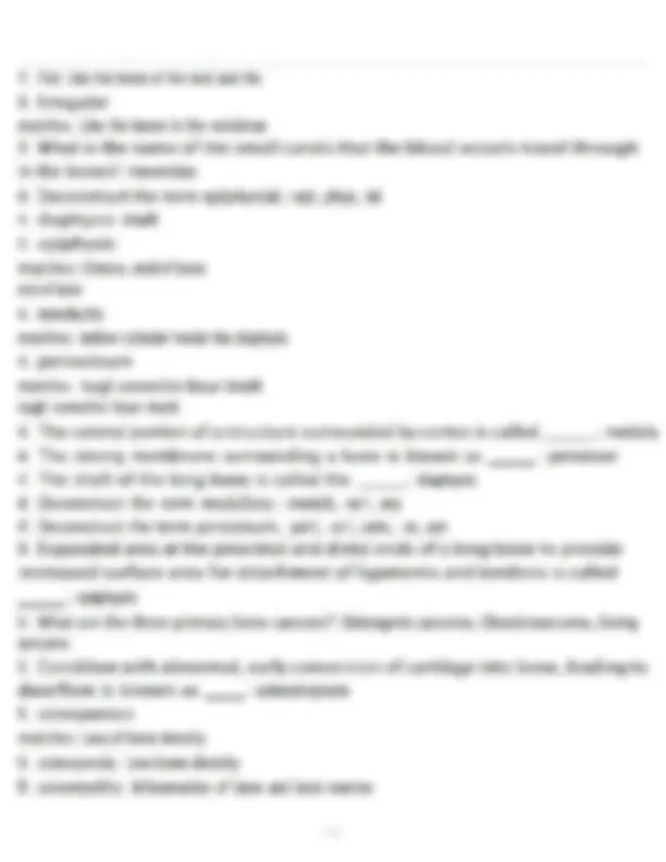 Medical Terminology Study Guide- Skeletal & Musculoskeletal System ...