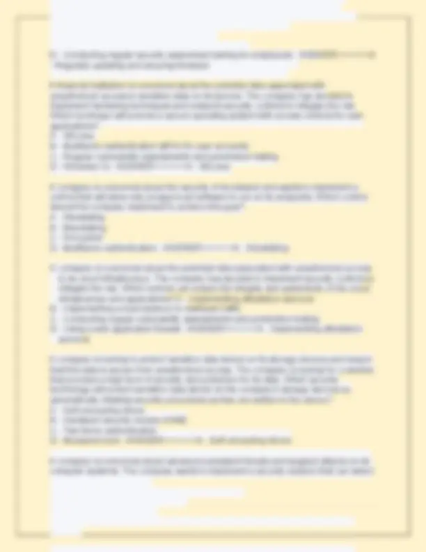 CYBERSECURITY ARCHITECTURE & ENGINEERING ACTUAL FINAL EXAM 2025 UPDATED ...