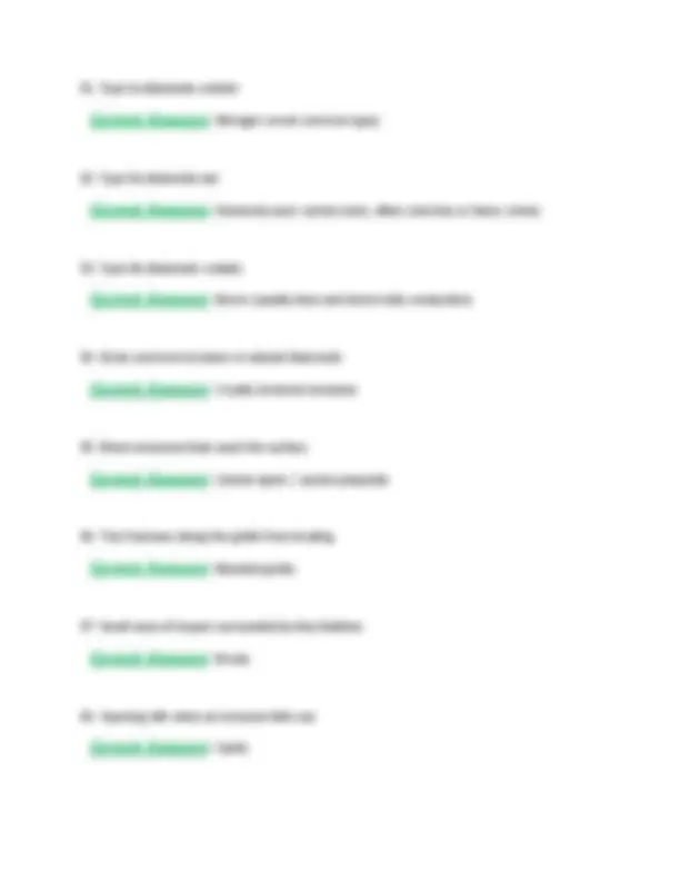 GIA DIAMONDS & DIAMOND GRADING – FINAL EXAM PRACTICE QUESTIONS AND ...