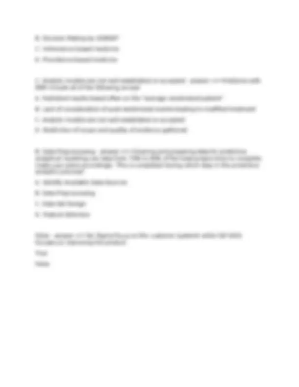 INFO 668 Quiz Questions and Answers: Grade A+ Assured | Exams Nursing ...