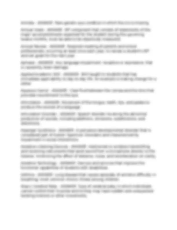 Key Terms in Special Education: A Comprehensive Glossary | Exams ...