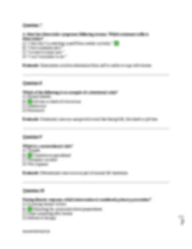 Trauma, Crisis, Disaster, and Related Disorders Exam Prep: Questions ...
