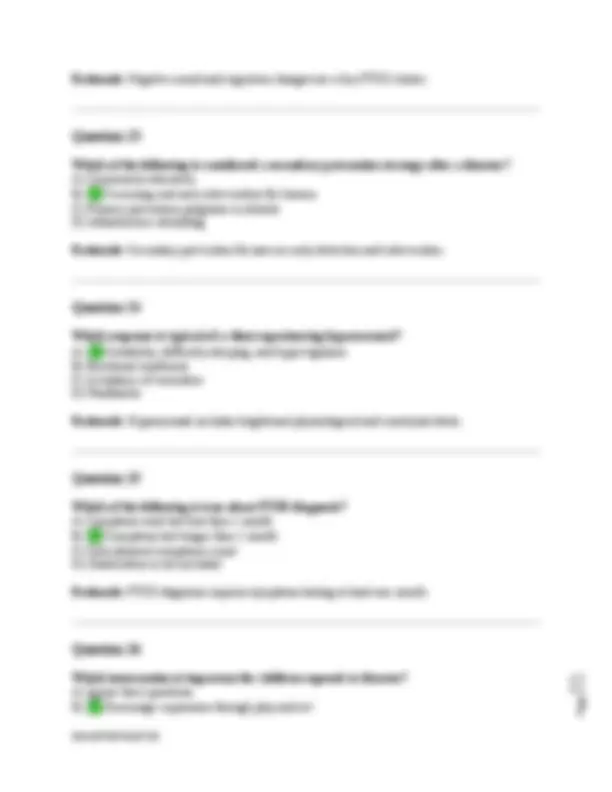 Trauma, Crisis, Disaster, and Related Disorders Exam Prep: Questions ...